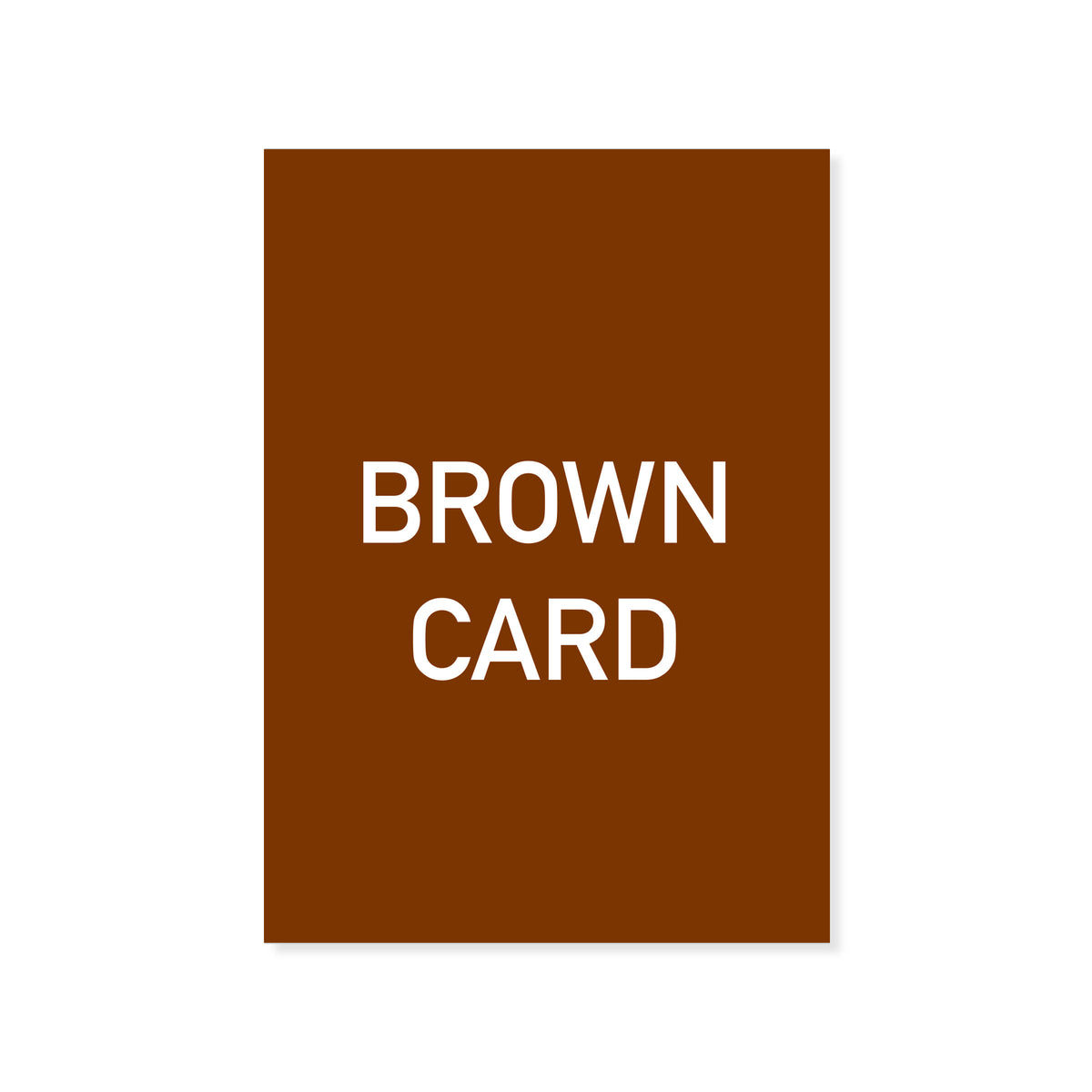 Brown Card (Again) Greeting Card– Shop by Brown Cardigan